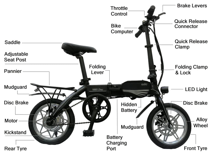 Eelo 1885 Explorer Folding Electric Bike | Lightweight & Versatile-eelo